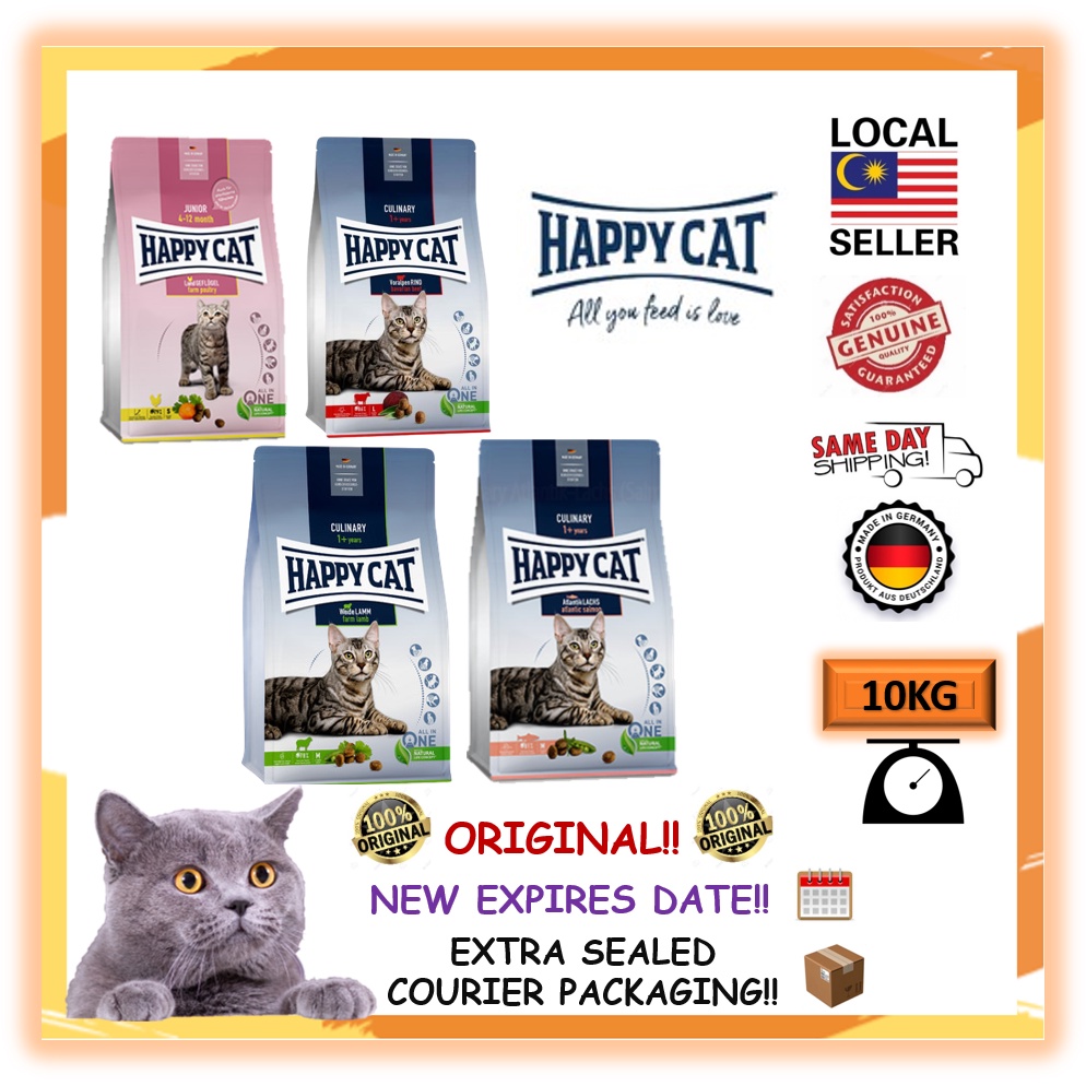 🌟100% ORIGINAL🌟 Happy Cat Cat Dry Food / Makanan Kucing Gemuk Bulu ...