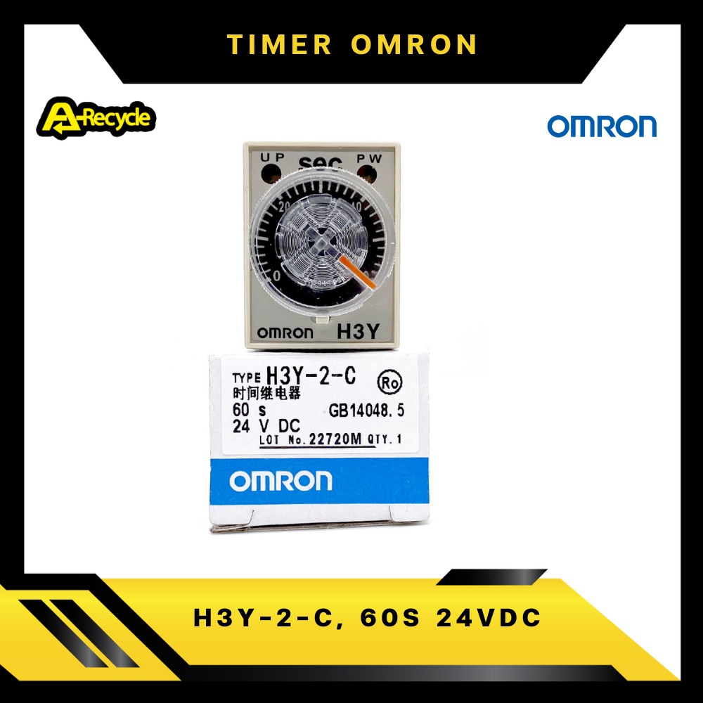 omron H3Y-2-C 60S 24VDC TIMER Relay 8 Pin | Shopee Malaysia