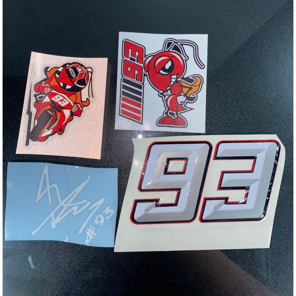 Stickers marc marquez 93 (CUTTING & Priting) | Shopee Malaysia