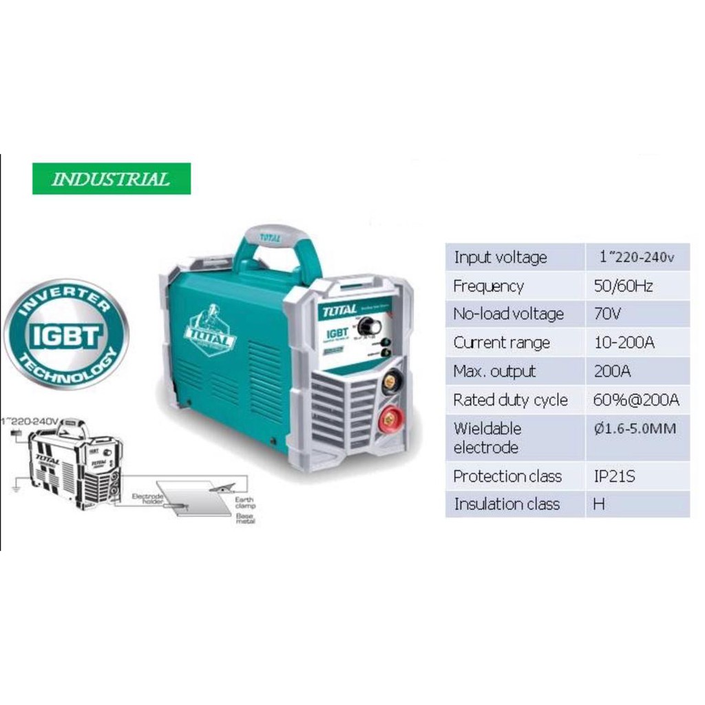 TOTAL Inverter MMA Welding Machine TW22005 | Shopee Malaysia