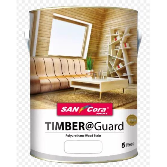 5lt SANCORA TIMBER@Guard Polyurethane Wood Stain Varnish / Wood Shellac ...