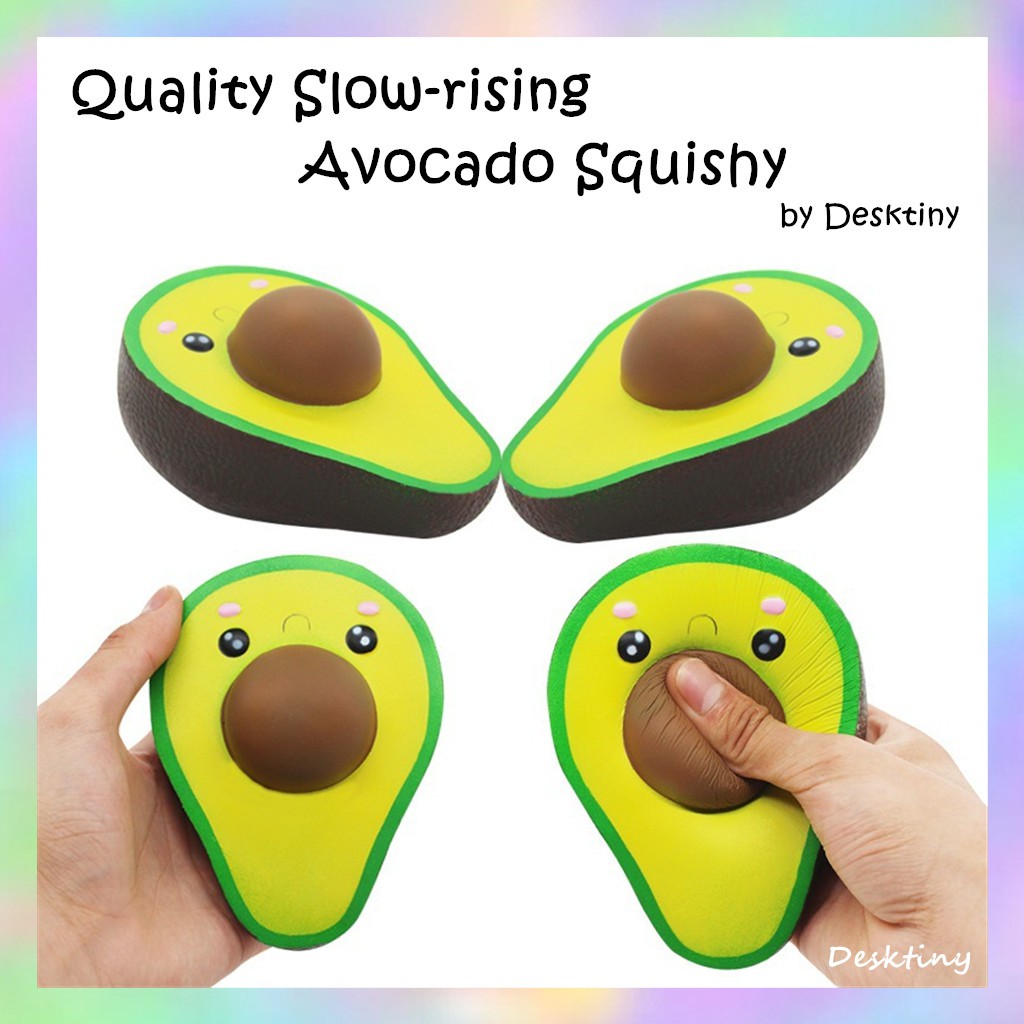 Quality Slow-rising Avocado Squishy by Desktiny | Cute Squishy | Stress ...