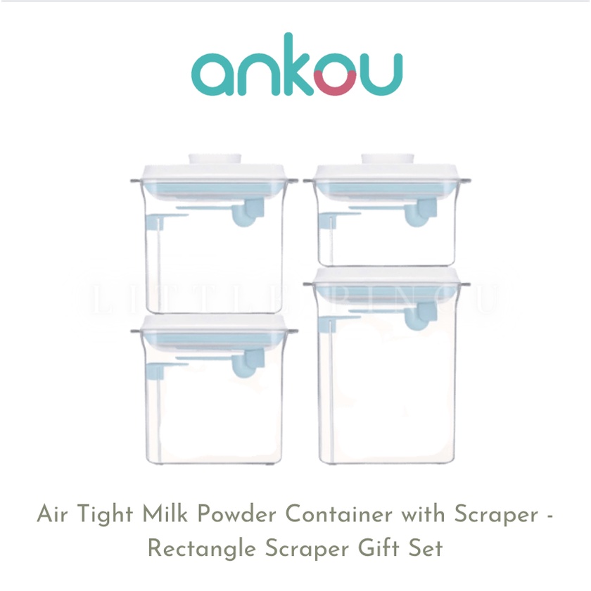 ANKOU Air Tight Milk Powder Container with Scraper - Rectangle Scraper ...