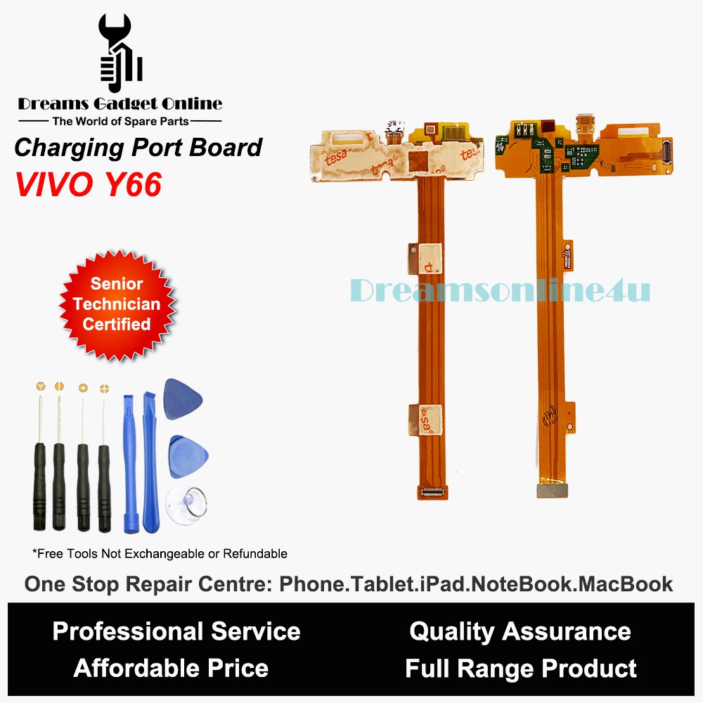 Replacement Charging Port Board with Mic for Vivo Y66 (full IC ...