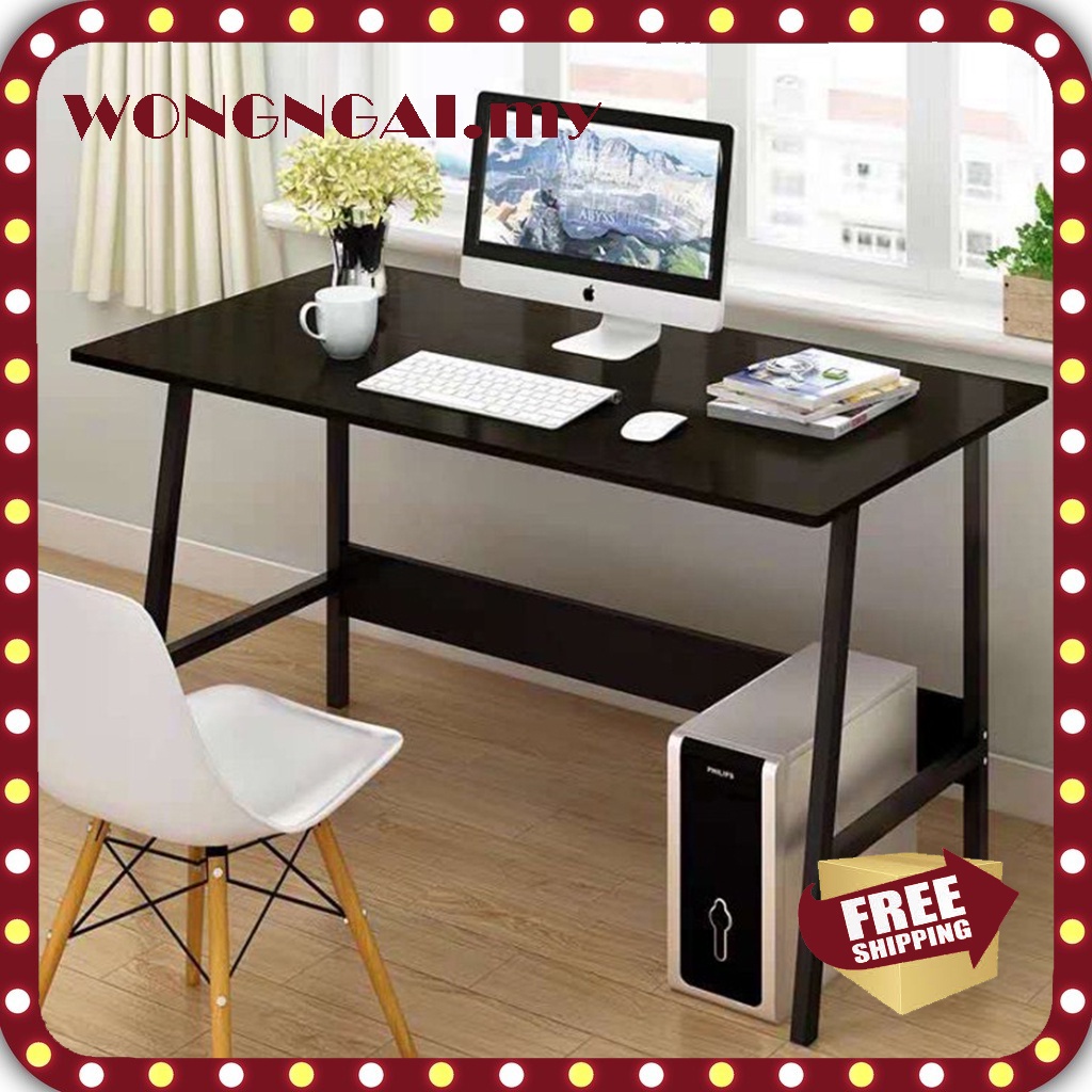 (WONGNGAI) Home Office Table Computer Desk Modern Design Simply Style MDF/Meja Belajar/Meja ...