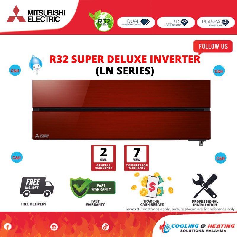 🚚 FAST DELIVERY 🚚 MITSUBISHI ELECTRIC OR TCL 1HP/1.5HP/2HP/2.5HP Non-Inverter R32 Air ...