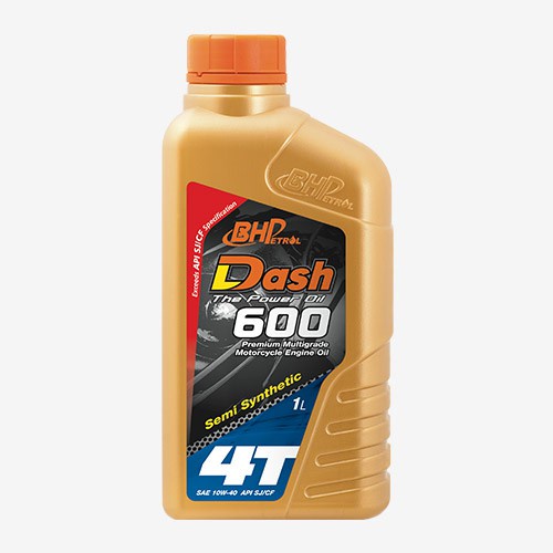 BHP Dash 600 Semi 10w40 Motor Minyak Hitam 4T Engine Oil 100% Original ...