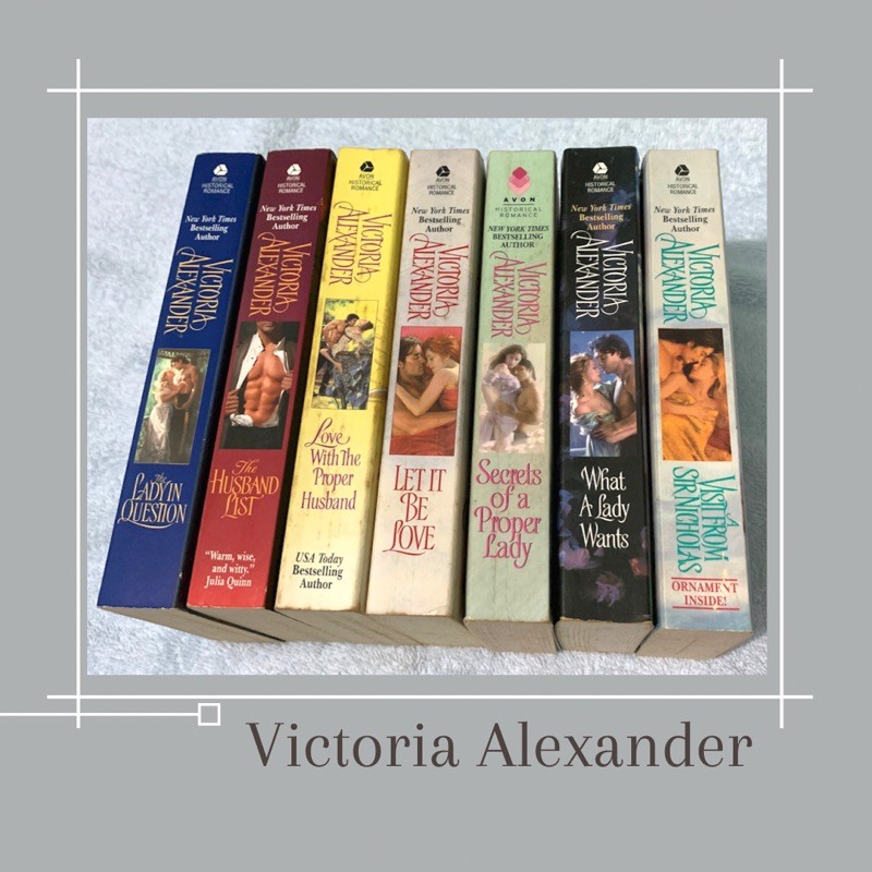 [PRELOVED] Victoria Alexander Novels with Stepbacks | Shopee Malaysia