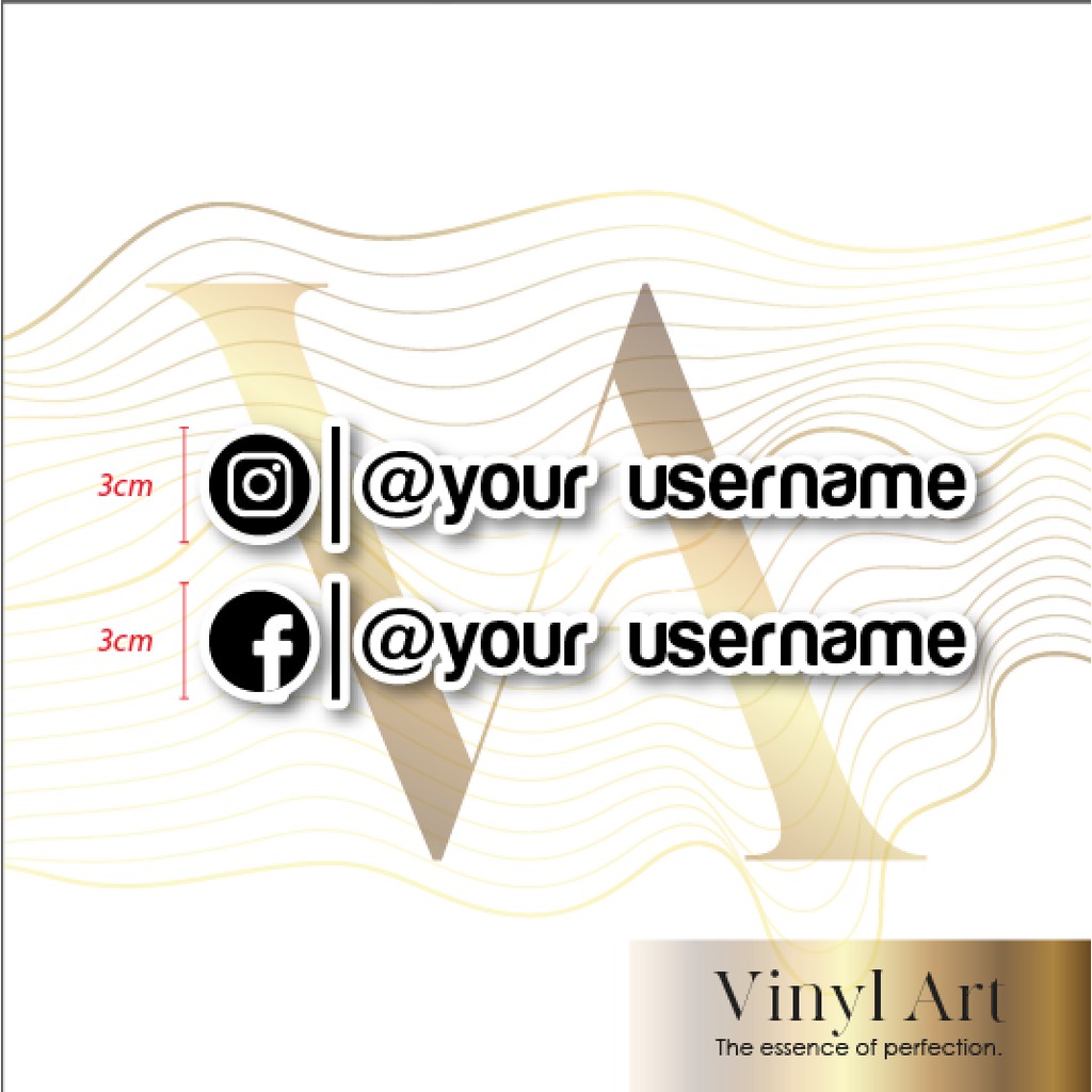 Vinyl_Art Fun Sticker Media Social INSTAGRAM/ Facebook Decal Vinyl ...