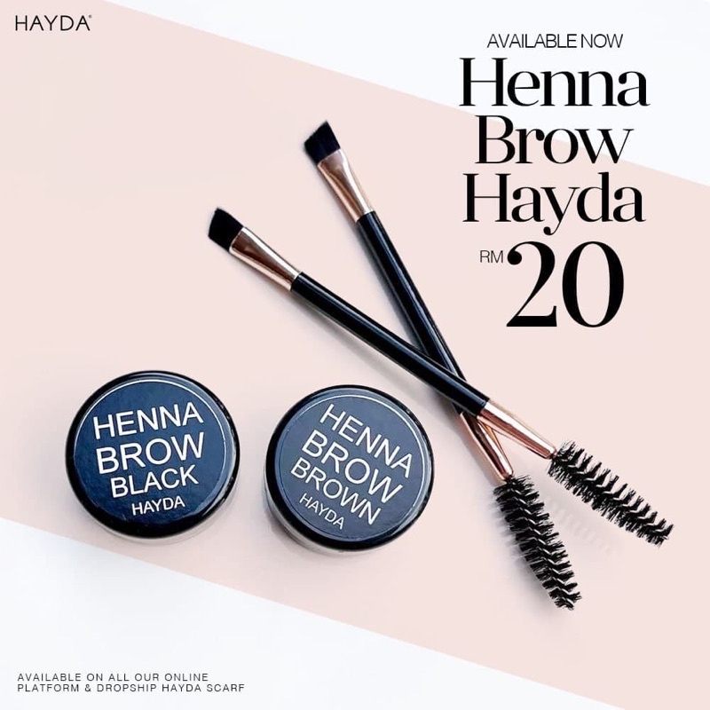 Henna Brow Hayda 🔥 Inai kening 🔥 Inai kening sah solat | Shopee Malaysia