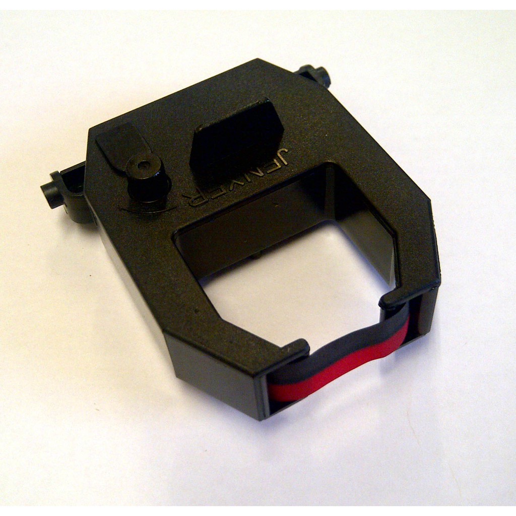 BLACK & RED INK RIBBON / TIME RECORDER PUNCH CARD INK RIBBON CARTRIDGE ...