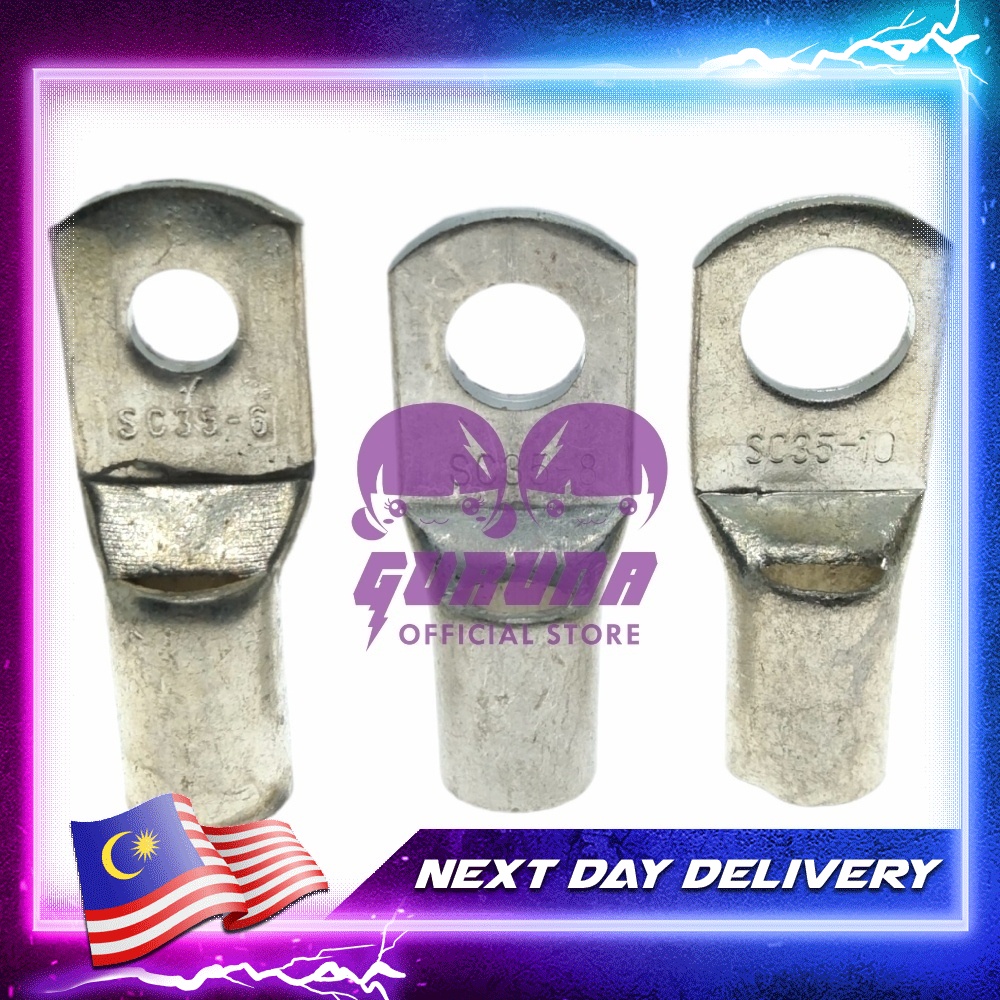 1pc 60A Cable Lug SC Series Tinned Copper Cable Lug Wire Connector ...