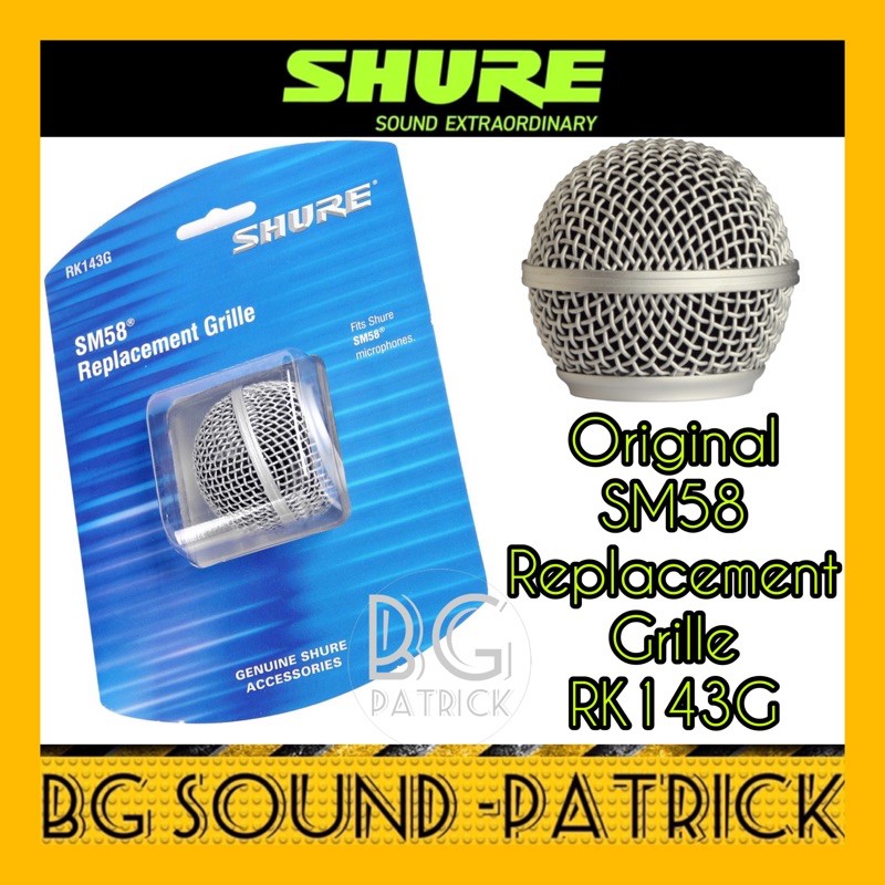 SHURE SM58 RK143 Replacement Grille For SM58 RK143G | Shopee Malaysia