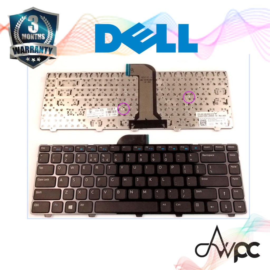 DELL KEYBOARD INSPIRON 14 3421 14R 5421 14 3437 14R 5437 15Z 5523 ...