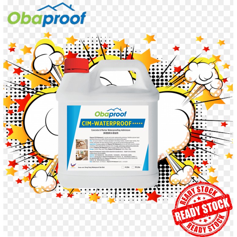 Obaproof CIM-Waterproof (4L) | Shopee Malaysia