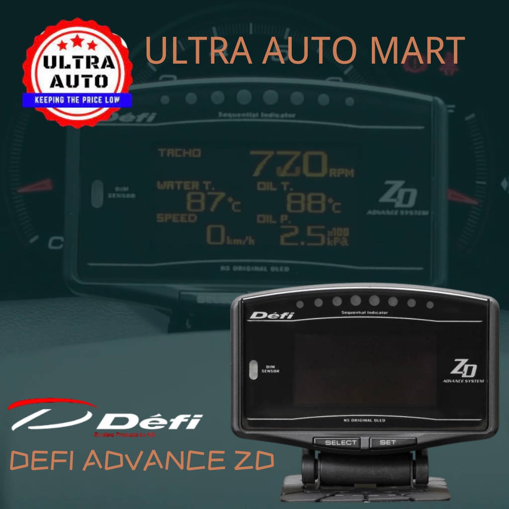 OEM Defi-Link Meter ADVANCE ZD - Gauge Multi Function Digital Display ...