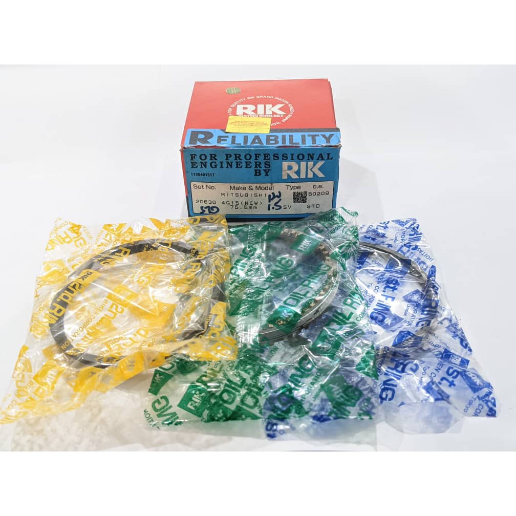 Piston Ring Set for 4G13 4G15 Proton Saga 12V, Iswara LMST, Wira 1.3 ...