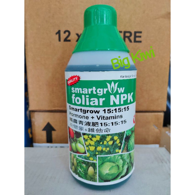Smartgrow Foliar 1L NPK 15:15:15 Hormone + Vitamins | Shopee Malaysia