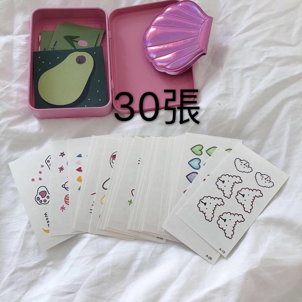 mistletoe ins Hot 30 Pieces Hyuna Style Tattoo Stickers Non-Refundable ...