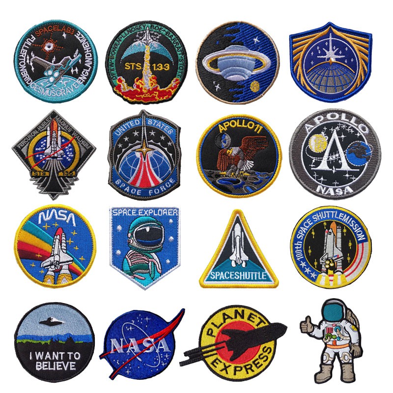 NASA badge armband military patch embroidery clothes backpack patch ...