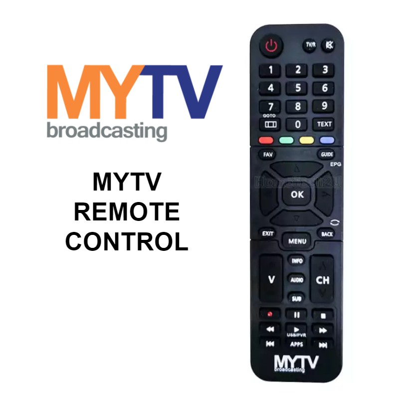 MYTV Digital Decoder Remote Control for Unit Dekoder Percuma / MYTV ...