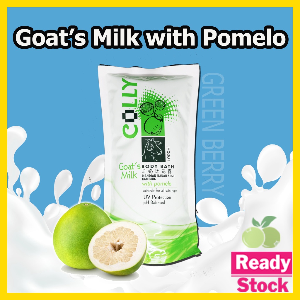 Colly Goat's Milk Shower Cream 1 liter Refill Pack | Mandian badan susu ...