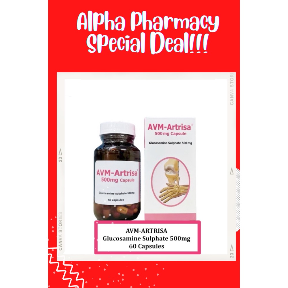 AVM Artrisa 500mg 60s | [Glucosamine Sulphate |Osteoarthritis, Joint ...