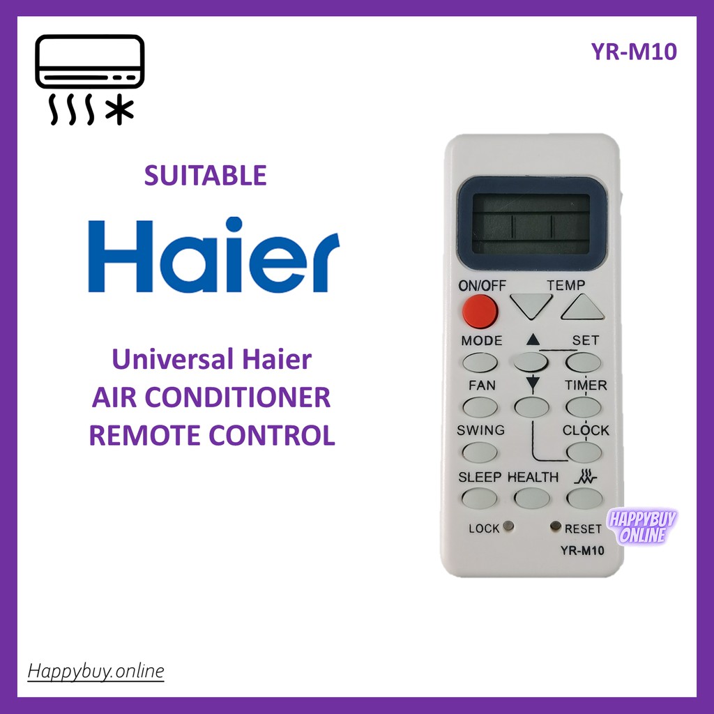 Haier Air Cond Aircond Air Conditioner Remote Control M10 | Shopee Malaysia