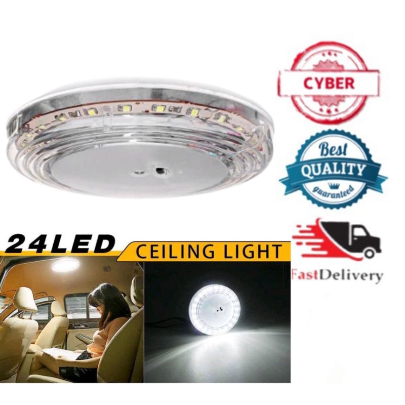 Universal Car Interior Roof White LED Lamp | 2 Size To Choose | Easy ...