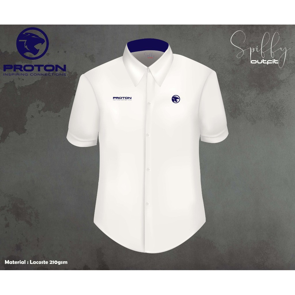 🔥 PROMOSI HEBAT 🔥 PROTON UNIFORM INSPIRING CONNECTION IN BLUE LOGO ...