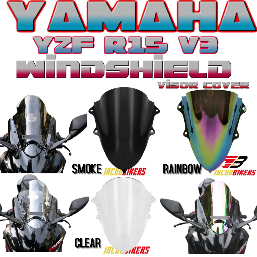 Yamaha R15 V3 Windshield VISOR COVER | Shopee Malaysia