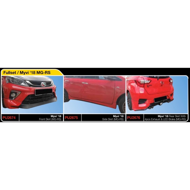 Perodua myvi advance spec 2017 2018 2019 2020 mugen bodykit body kit ...