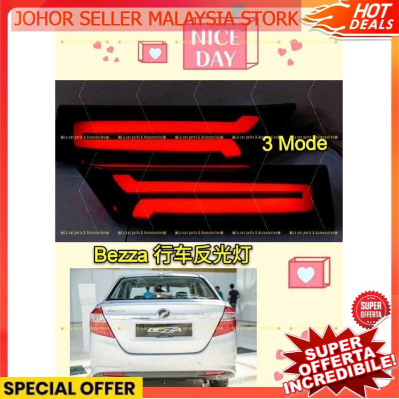 Reflector Body Driving Tail Brake Light Bar Kelip Myvi Bezza LED Rear ...