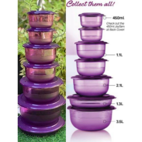 🔥Tupperware Full Set Level JoyServe Bowls Set🔥 | Shopee Malaysia