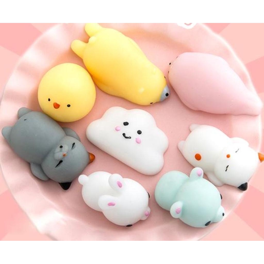 (Set of 4) Cartoon Squeeze Squishy Soft Toy Stress ReliefSet of 4 ...