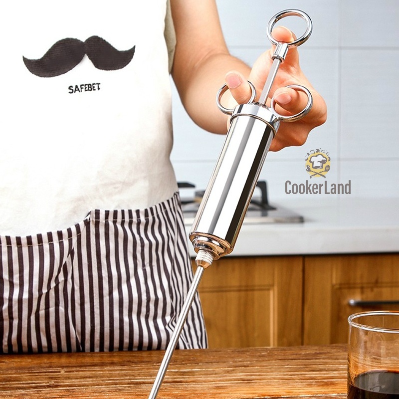 🔥Ready Stock🔥 Stainless Steel Cooking Syringe Sauce BBQ Marinade ...