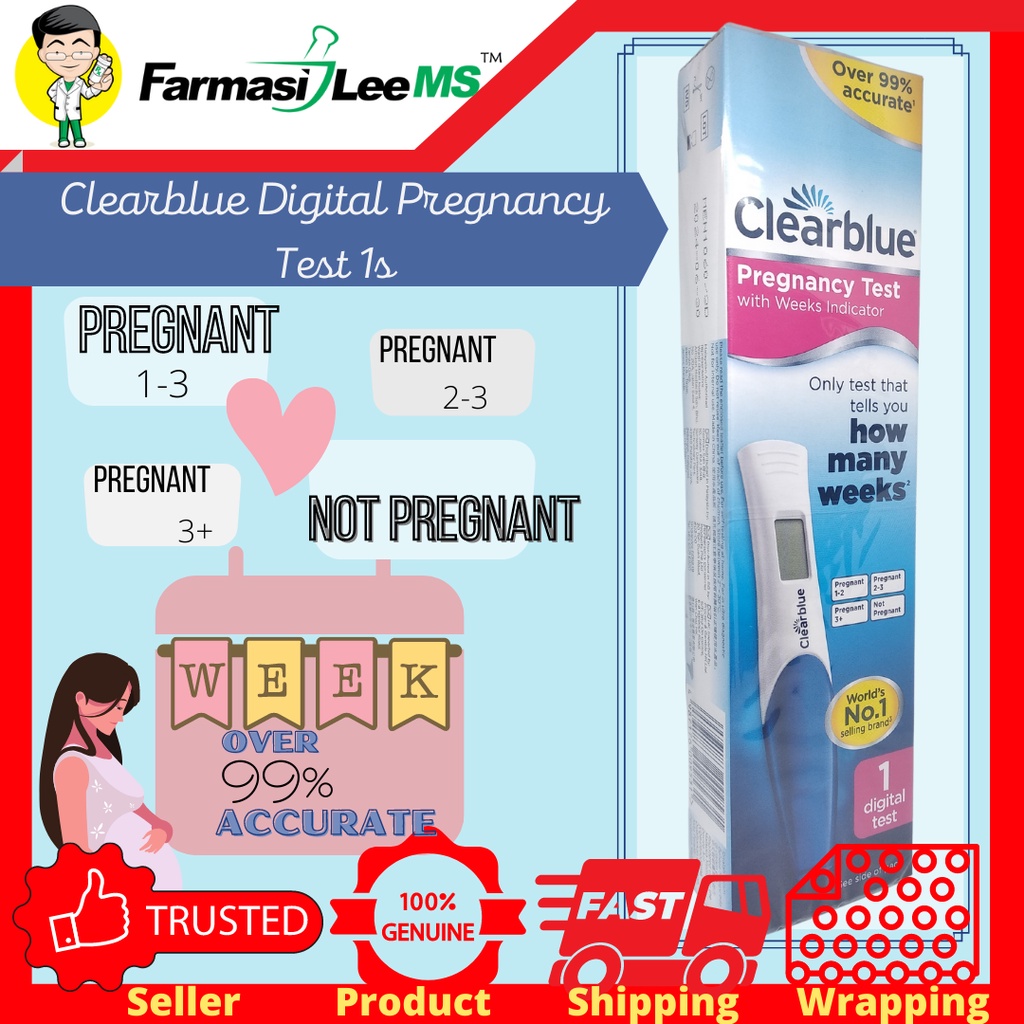 Clearblue Digital Pregnancy Test 1s (Exp 07/2025) | Shopee Malaysia