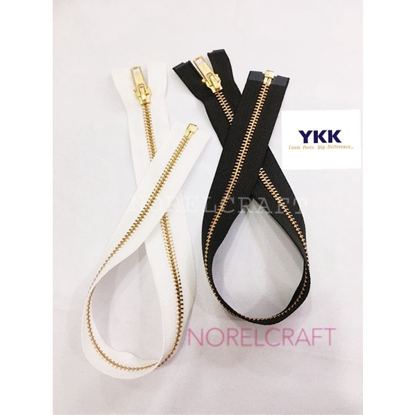 [1PC] 12" - 30" YKK ZIP BESI JACKET / METAL JACKET ZIP/ JACKET ZIP GIGI ...