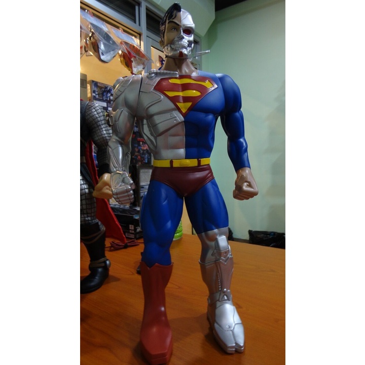 MATTEL DC MARVEL UNIVERSE THOR / CYBORG SUPERMAN 18"INCH FIGURE SET OF ...