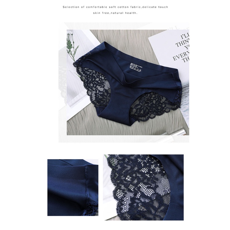 Sexy Lace Underwear For Women Frozen Silk Spender Wanita Ice Silk