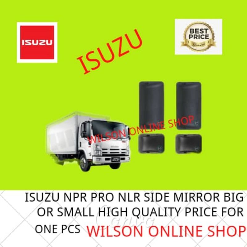 Taiwan Isuzu NPR Pro NLR Pro Side Mirror Cermin Sisi Big And Small ...
