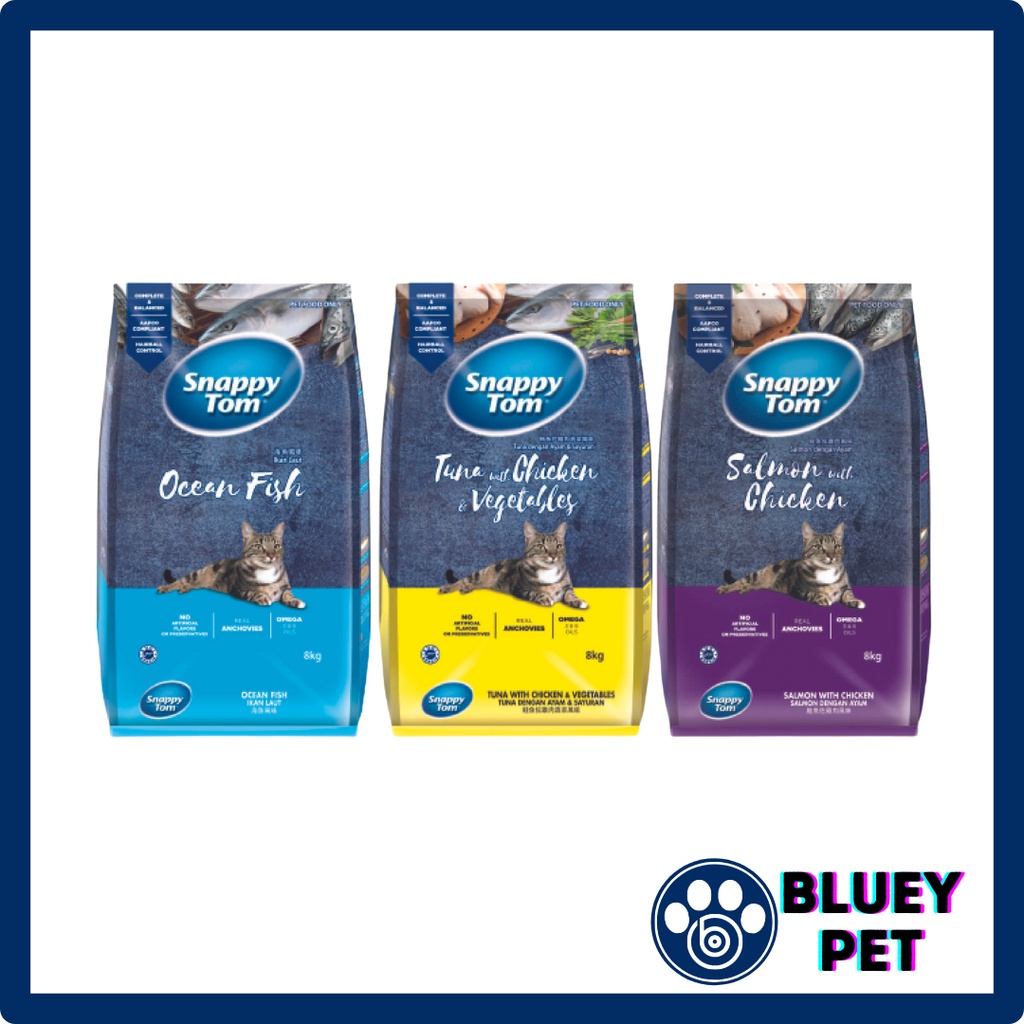 Snappy Tom Dry Cat Food (Kibbles Cat Food) - 8kg | Shopee Malaysia
