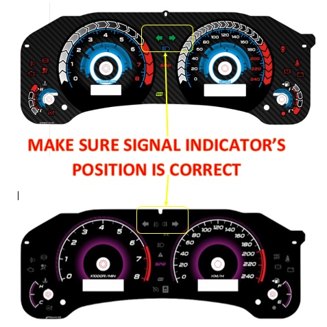 [PRE ORDER] Faceplate Overlay Panel Instrument Cluster Speedometer ...