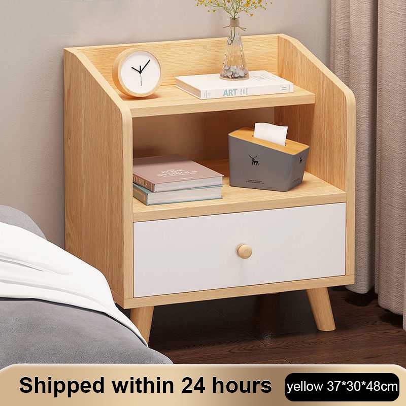 AH Free Lock-Side Cabinet Side Table Sideboard Bed Side Table With ...
