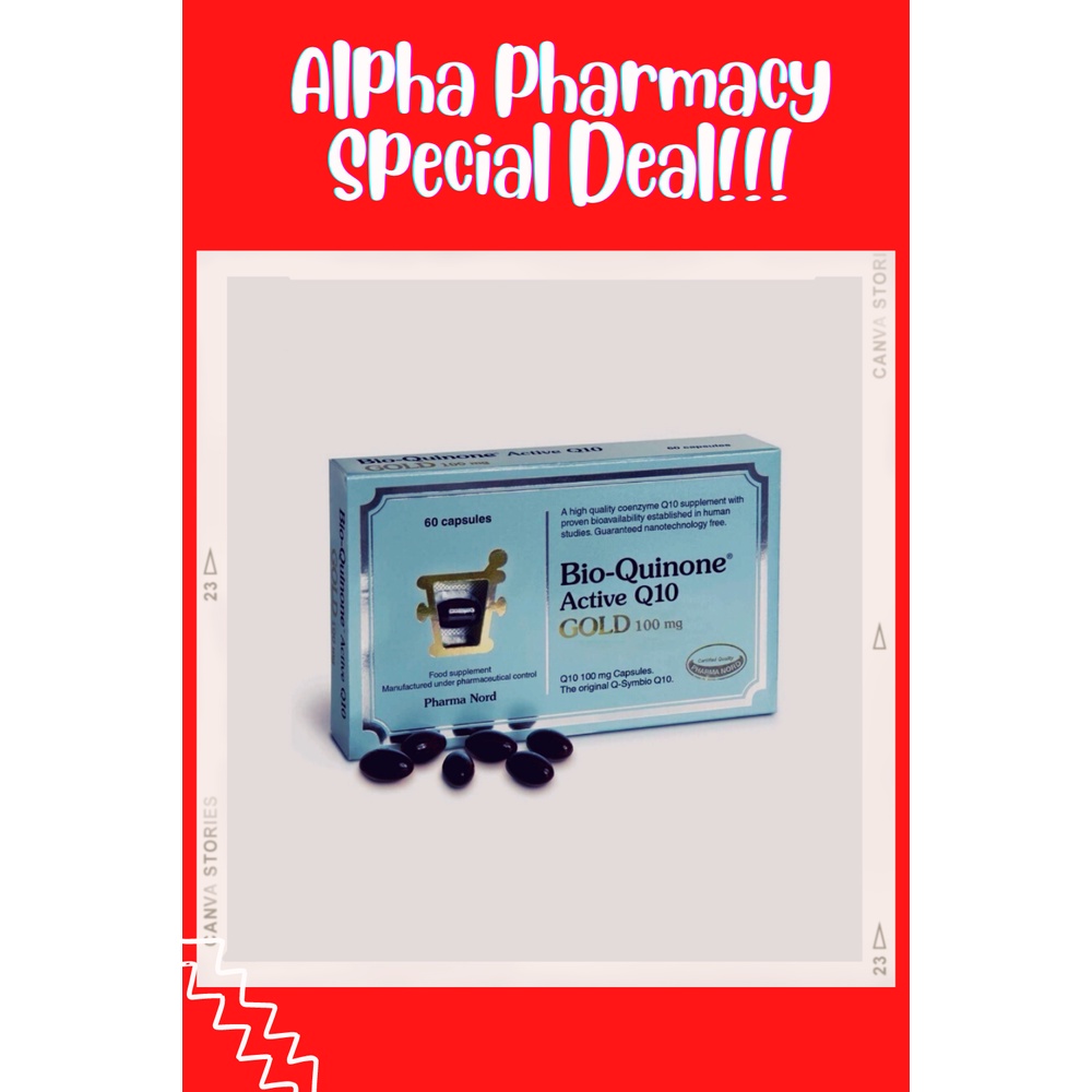 BIO-QUINONE Q10 GOLD 100mg 60s | Genuine & Ready Stock | Shopee Malaysia