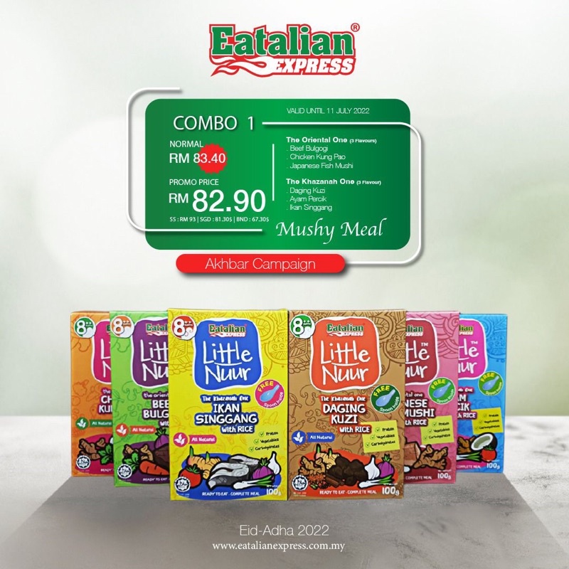 💚 Eatalian Express Pasta Sayur Kombo Sos Pasta Sauce Baby Mini ...