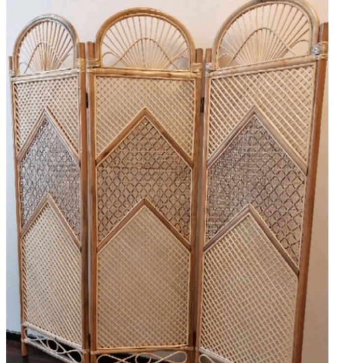[The Rattan House ] EULALIE Rattan Room Divider / Partition / Pembahagi ...