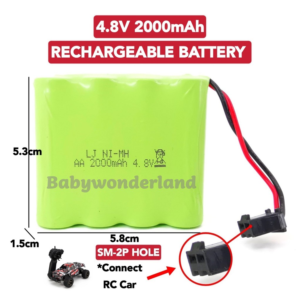 Bateri Kereta Kontrol RC Remote Control Car Rechargeable Battery USB ...