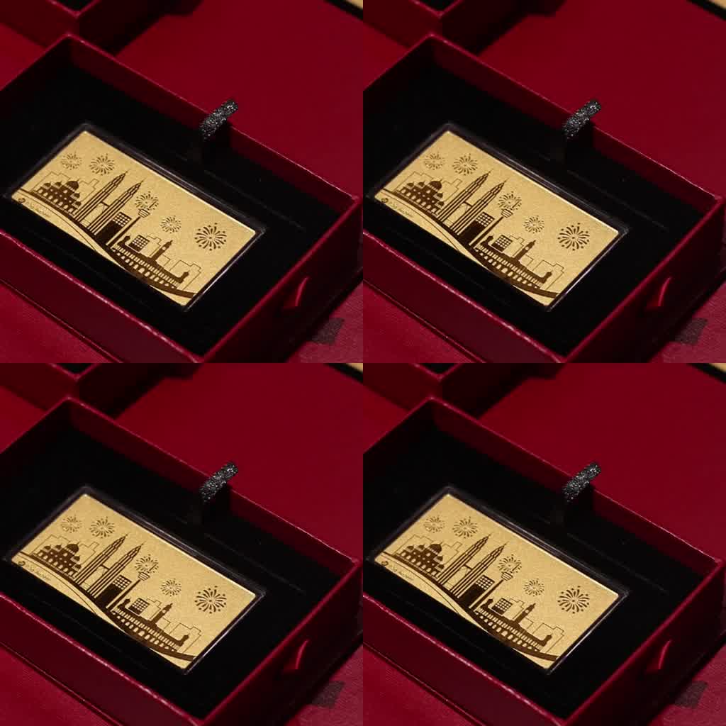 SK Jewellery (0.1G) 999 Pure Gold Hornbill Bunga Raya Gold Bar | Shopee ...