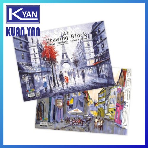 SBS A3 DRAWING BLOCK DRAWING PAPER | 165GSM | 20 SHEETS | TG1628 ...